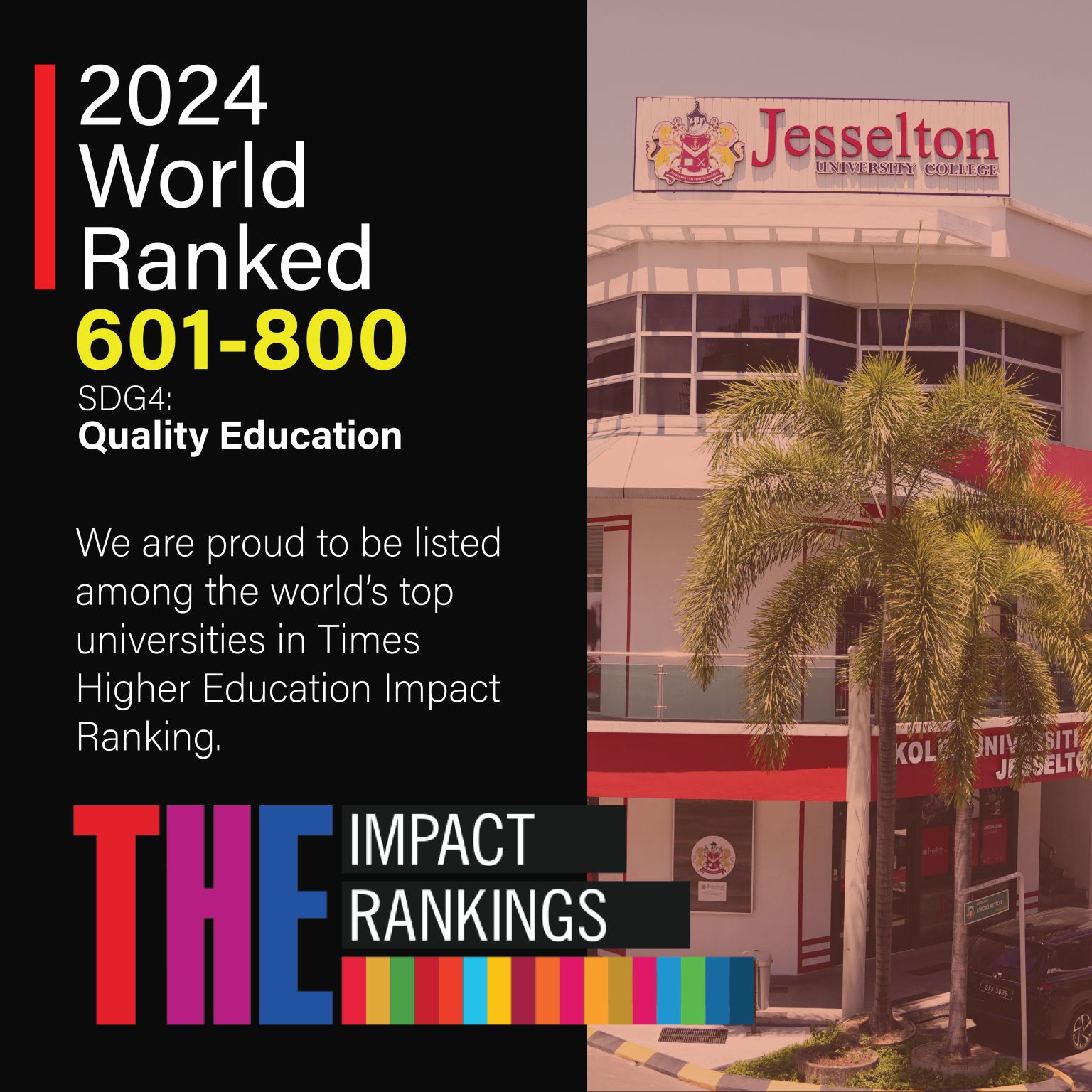 Jesselton University College Achieves Global Recognition in Times ...